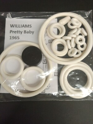 Kit Elastiques Flipper - PRETTY BABY - 1965 - WILLIAMS - Pinball Rubber ...
