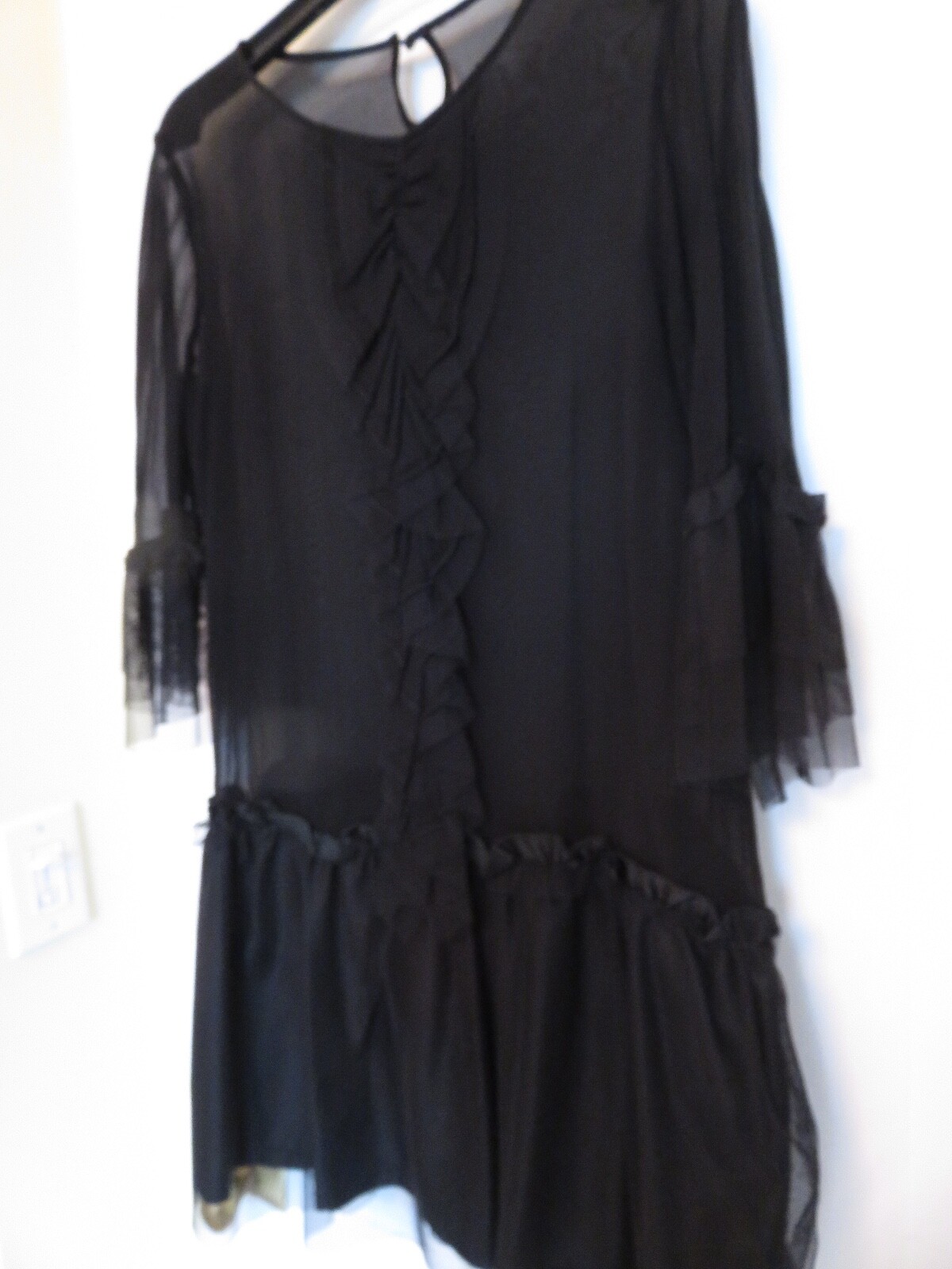 TROU AUX BICHES Little Black Dress Shift Drop Waist S… - Gem