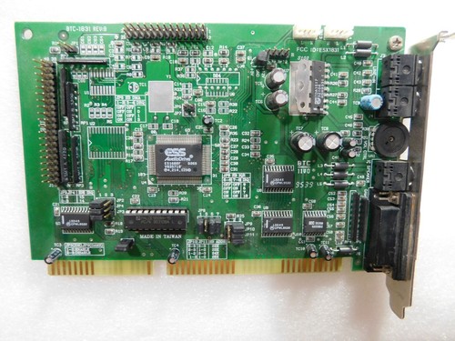 BEHAVIOR TECH BTC-1831 ESS AUDIODRIVE ES1688F ISA SOUND CARD W/IDE | eBay