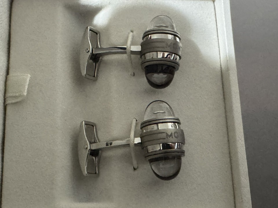 WOW! NEW Montblanc Floating Star Cufflinks! Model: 114708! FREE SHIP ...