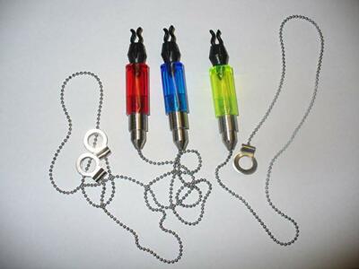 CARP / PIKE FISHING. SET OF x 3 Chain drop off bite indicators ...