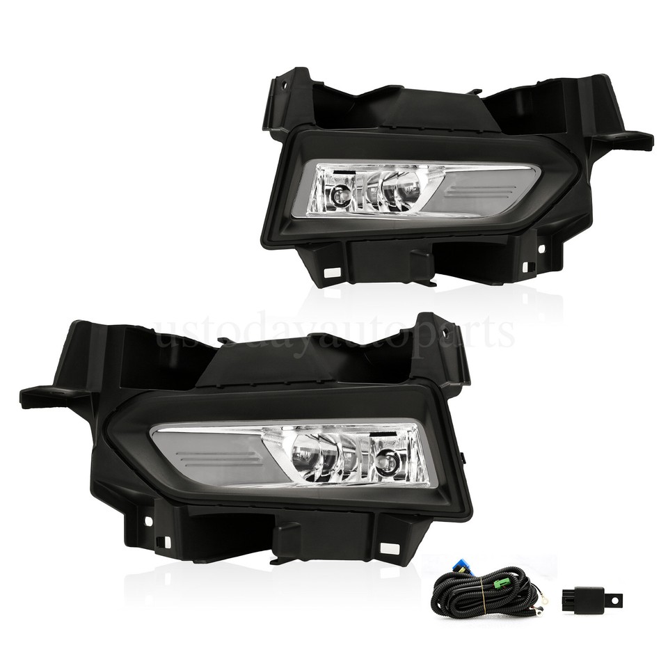 Fog Lights Pair For 2020-2022 Nissan Versa Bumper Lamps Assembly w ...