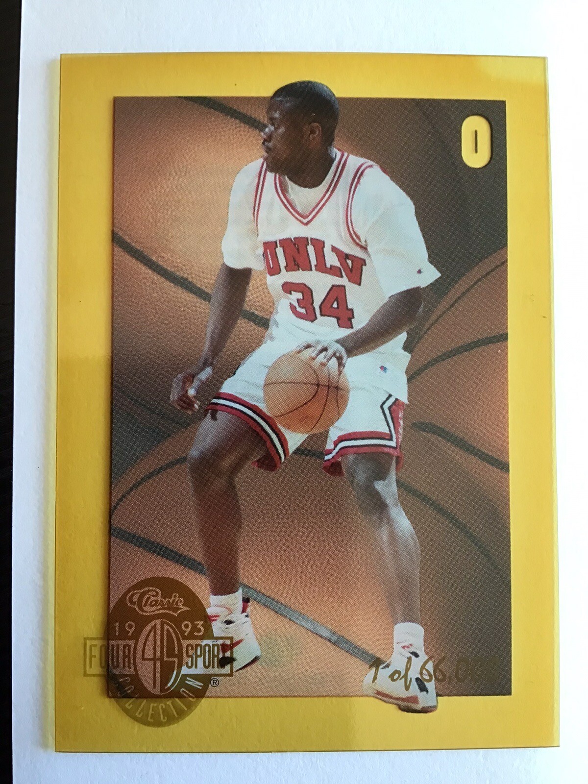 1993 Classic Four Sport - Acetates #O Isaiah Rider - UNLV - 1 of 66,000 ...