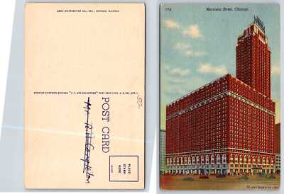 Chicago Illinois MORRISON HOTEL Postcard Q777 | eBay