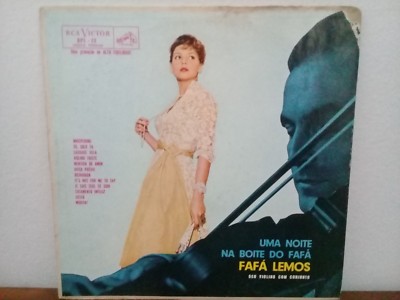 FAFA LEMOS LP UMA NOITE NA BOITE 57' VG+ BOSSA JAZZ VIOLIN BRAZIL ...