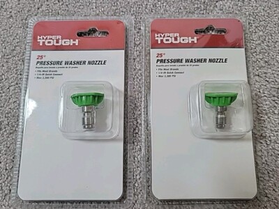 LOT OF 2- Washer 25 Degree Green Nozzle Spray Tip 4500PSI | eBay