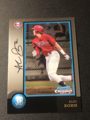 2018 Bowman Draft 1998 Bowman Chrome 20th Anniversary Alec Bohm #98B-AB ...