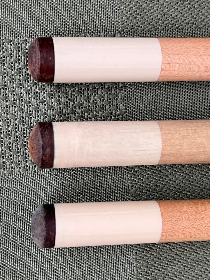 Meucci M-3 “High Run” Vintage Pool Cue Early 90’s w/3 Matching Shafts ...