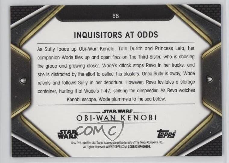2023 Topps Star Wars Obi-Wan Kenobi Blue Inquisitors at Odds #68 u0u | eBay