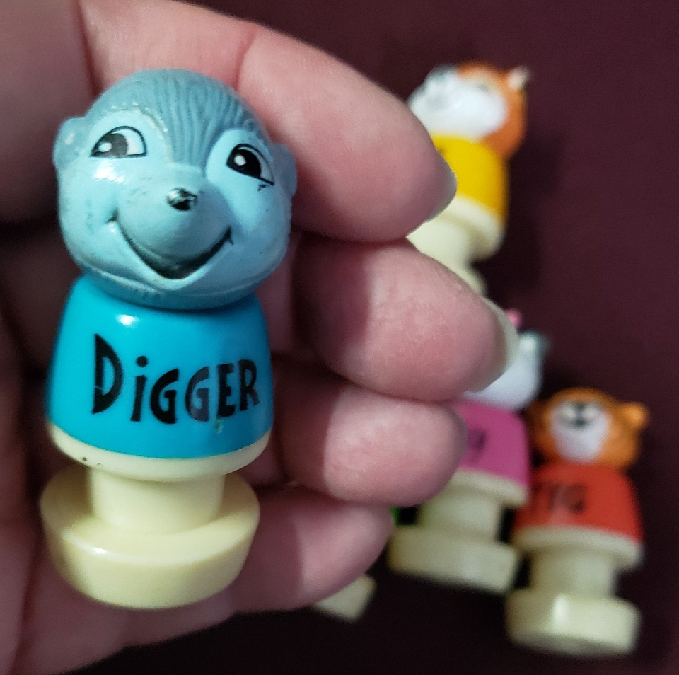 1980s Rick Digger Bogey Tyg Pammy Plastic Toy Made in Thailand Lot | eBay