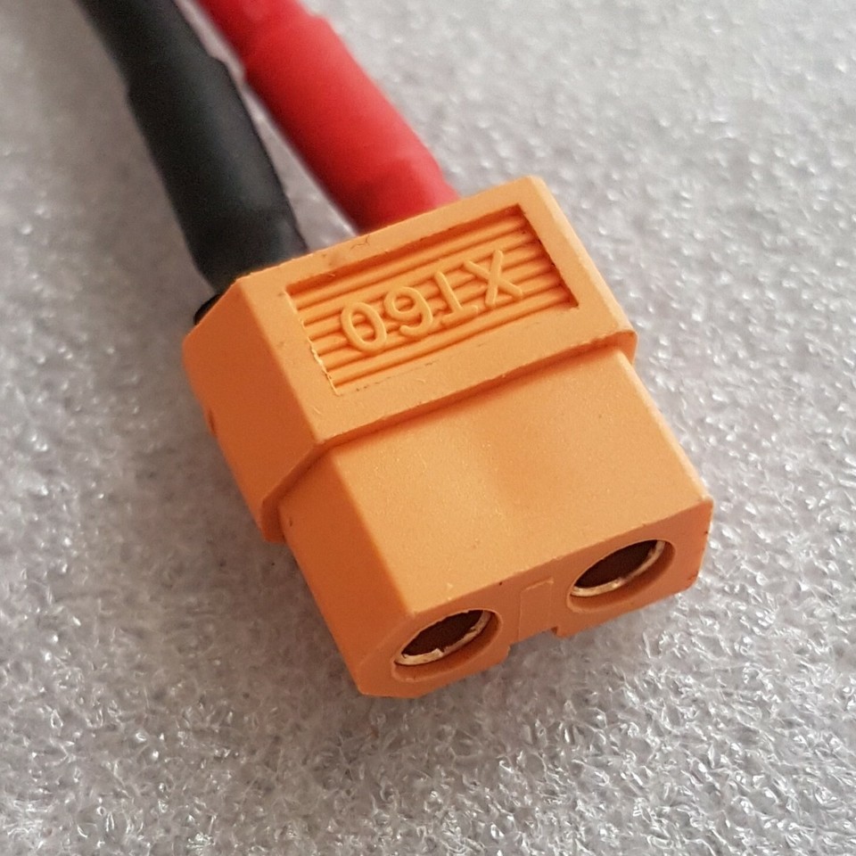 Female XT-60 to male dean T plug 14AWG 10cm connector cabled adapter | eBay