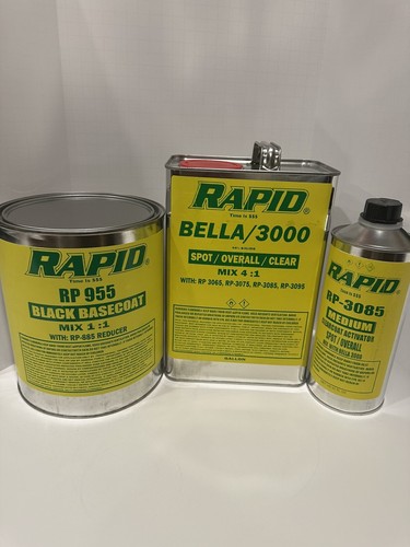 Gallon of black base coat and gallon of clearcoat 4-1 Mix | eBay