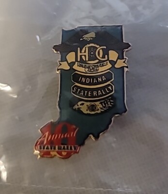 Vintage Harley Davidson HOG Motorcycle 10th Annual State Rally Indiana ...