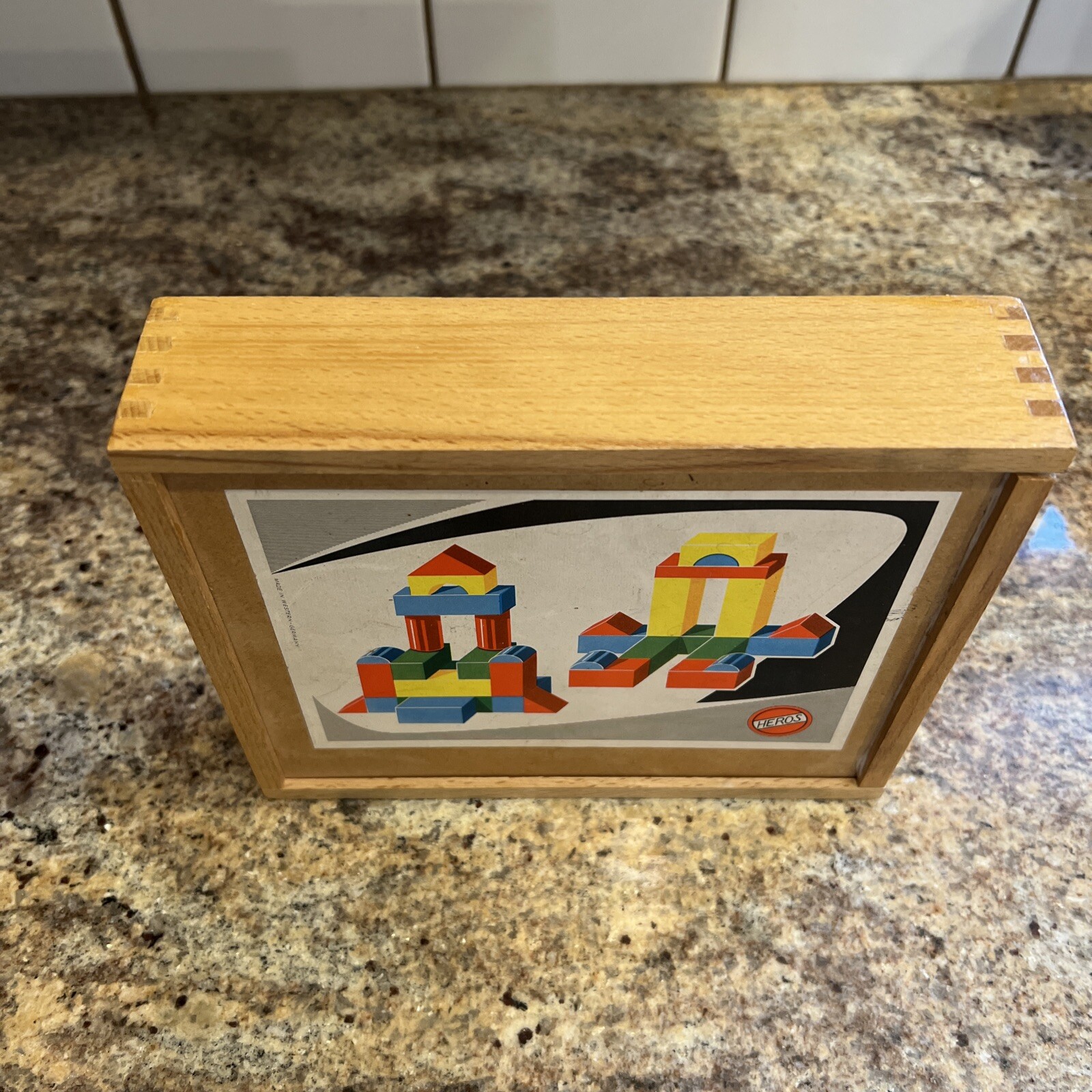 Vintage Wooden Building Blocks HEROS Made in West Germany | eBay