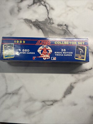 SCORE Major League Baseball 1989 Collector Set Box NEW SEALED | eBay