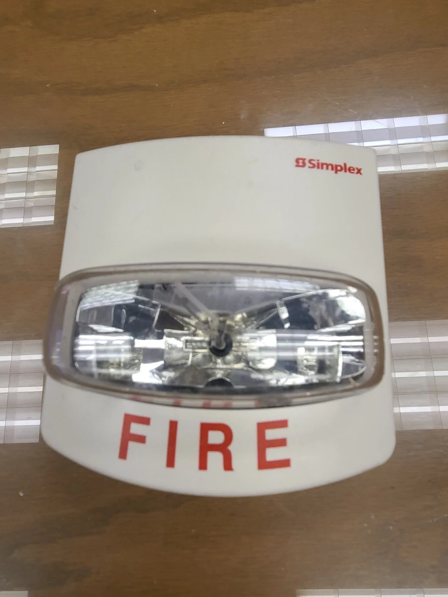 White Fire Alarm Strobe