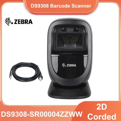 Zebra DS9308-SR00004ZZWW Desktop Hands-free 1D/2D Barcode Scanner with ...