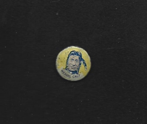 1930's Cracker Jack "Weasel Calf" Native American Pinback Button | eBay