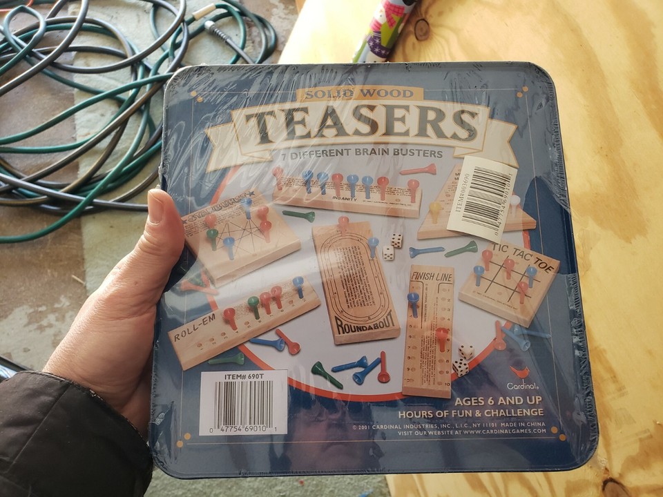 Solid Wood Teasers 7 Different Brain Buster games SEALED | eBay
