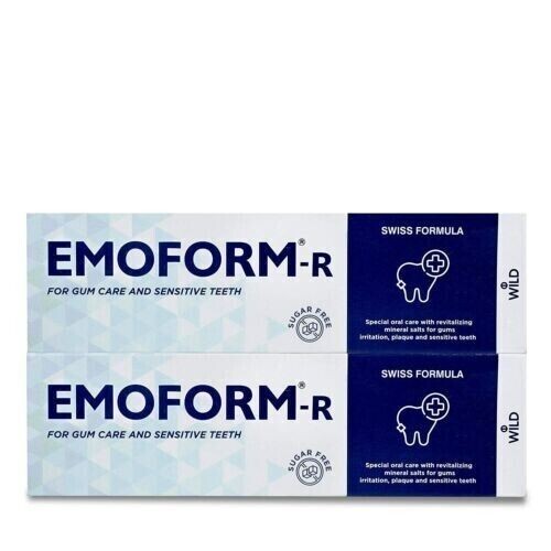 2 X EMOFORM-R Toothpaste For Inflamed, Bleeding Gums & Sensitive Teeth ...