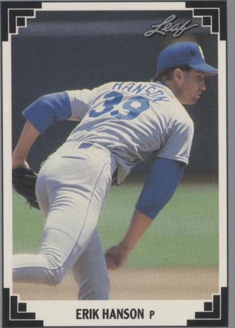 1991 Leaf - Erik Hanson #142 for sale online | eBay