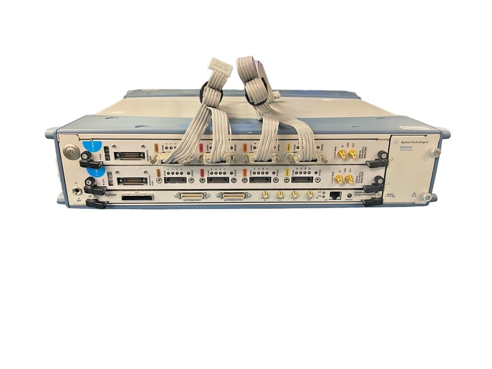 Agilent Keysight M9502A AXle Chassis U4301A PCIe 8GT/s Analyzer & M9505 ...