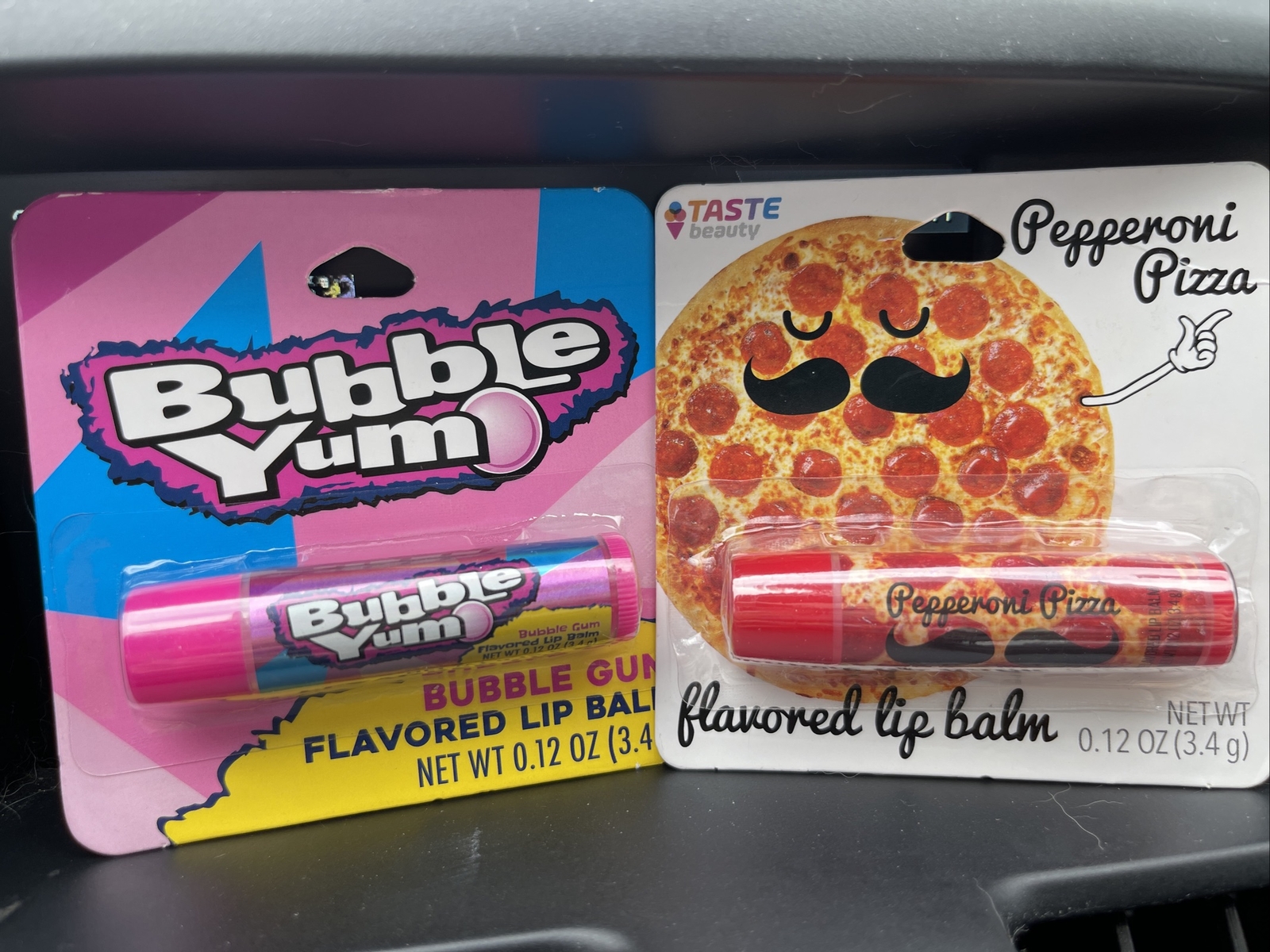 Bubble Yum Gum Flavored Lip Balm & Pepperoni Pizza Balm,2 Packs, New ...