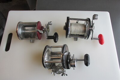 Set Of Three Misc. Levelwind Reels For Parts Or Repair | eBay