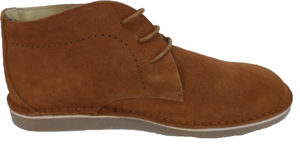 Ikon Original Cognac/Tan Nomad 70s Mod Style Real Suede Desert Boots ...