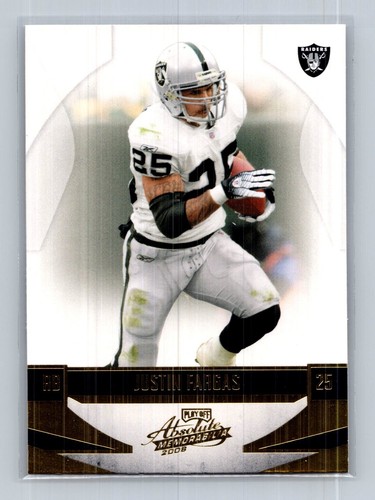 2008 Absolute Memorabilia #106 Justin Fargas Oakland Raiders Football ...