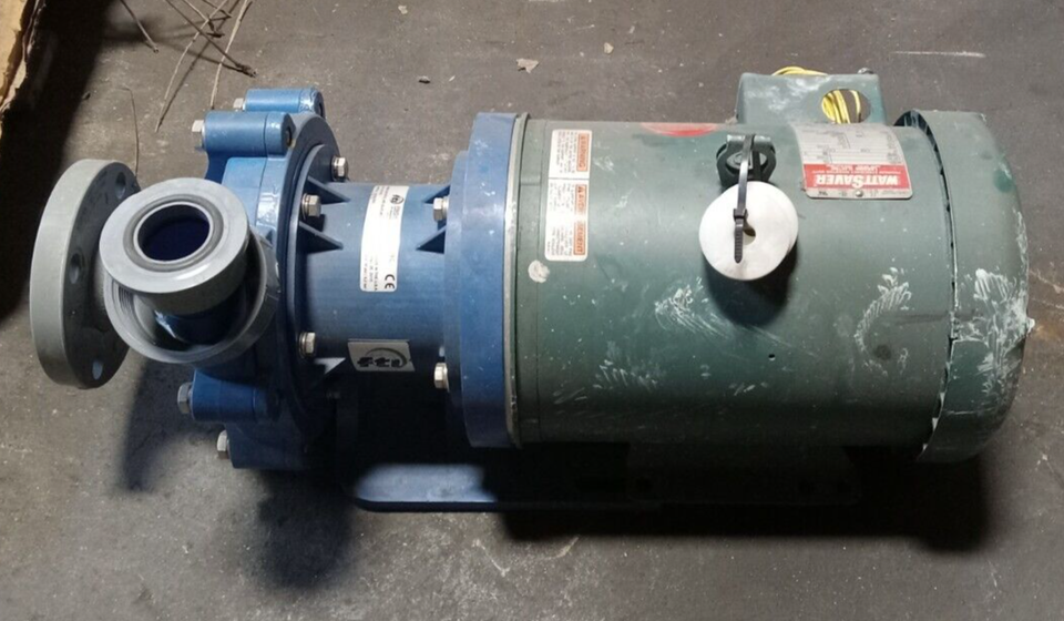 FINISH THOMPSON 5 HP CENTRIFUGAL SEALLESS MAG DRIVE PUMP 208-230/460 V ...