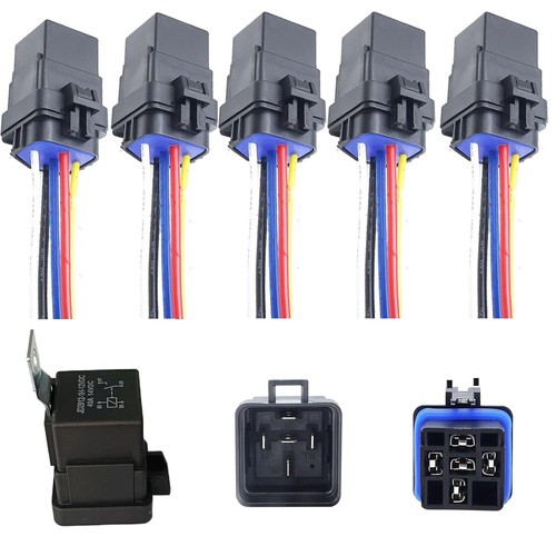 5-PIN SPDT Automotive Waterproof Relay with Harness Set, Car Marine ...