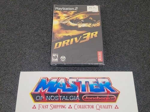 PS2 Driver 3 DRIV3R New Factory Sealed Sony Playstation 2 Game Black ...