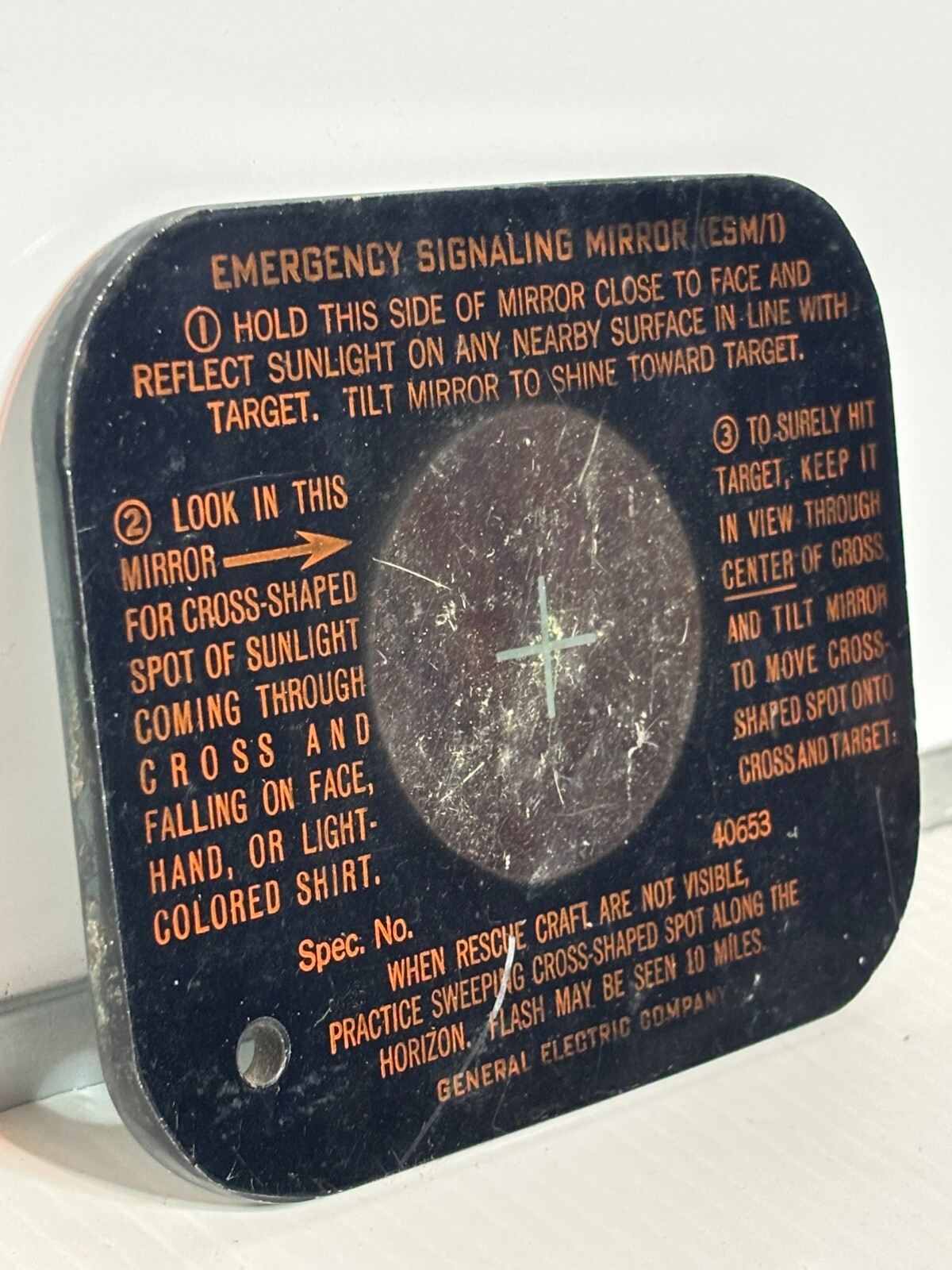 40s WW2 Military ESM Emergency Signaling Mirror Pilot Survival General ...