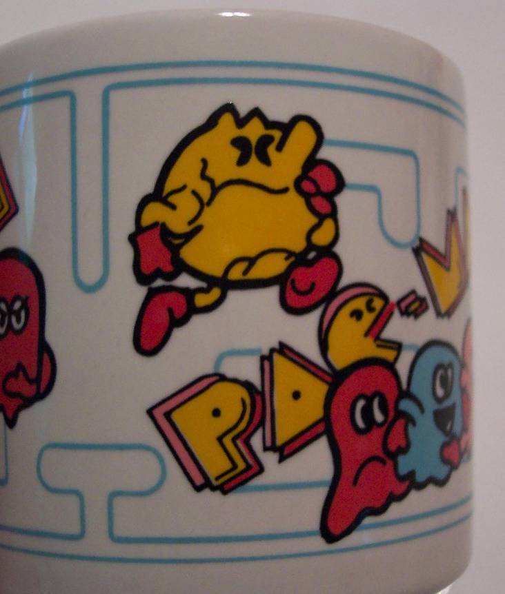 VINTAGE PAC-MAN 3" CERAMIC MUG CUP ATARI PACMAN | eBay