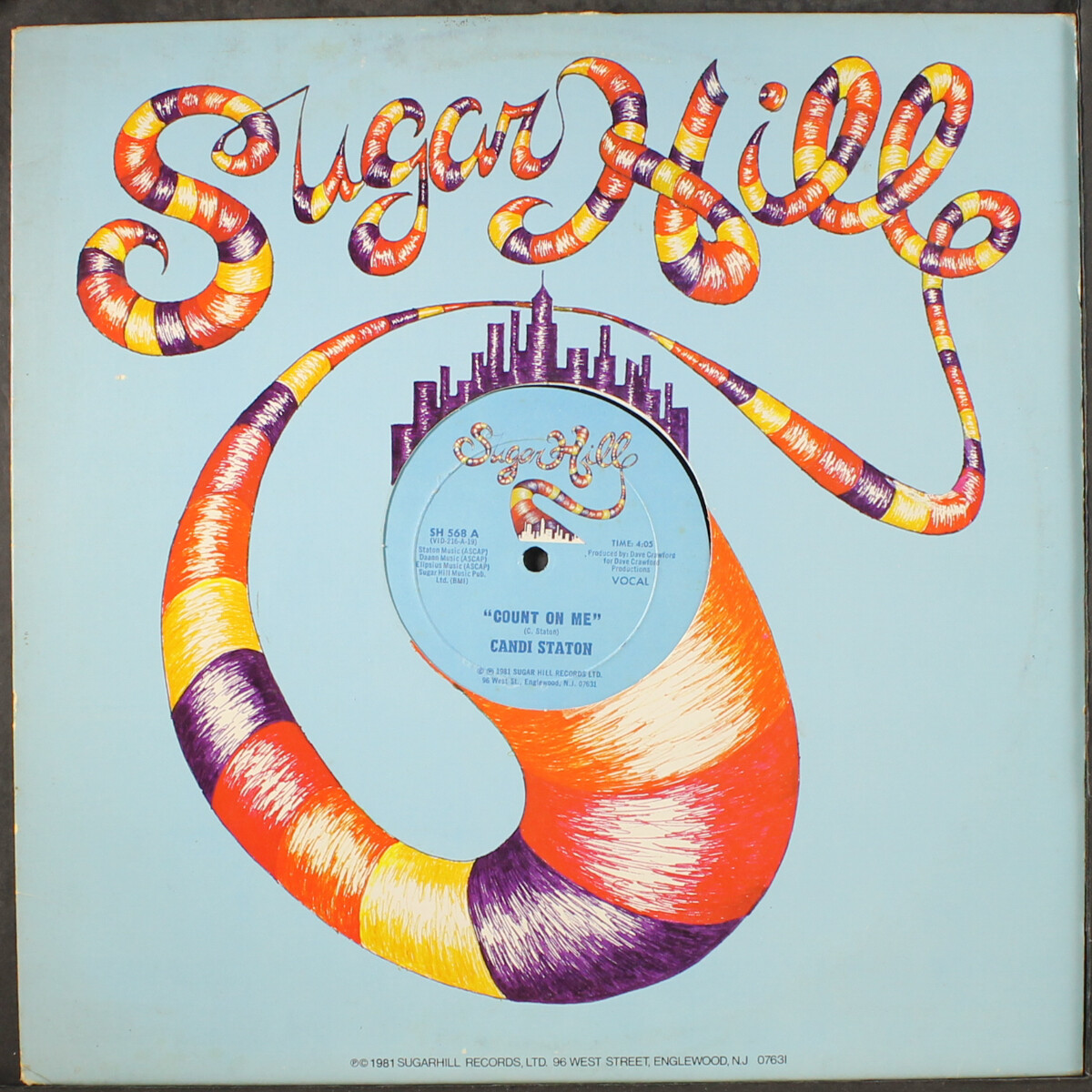 CANDI STATON: count on me / instro SUGAR HILL 12" Single 33 RPM | eBay