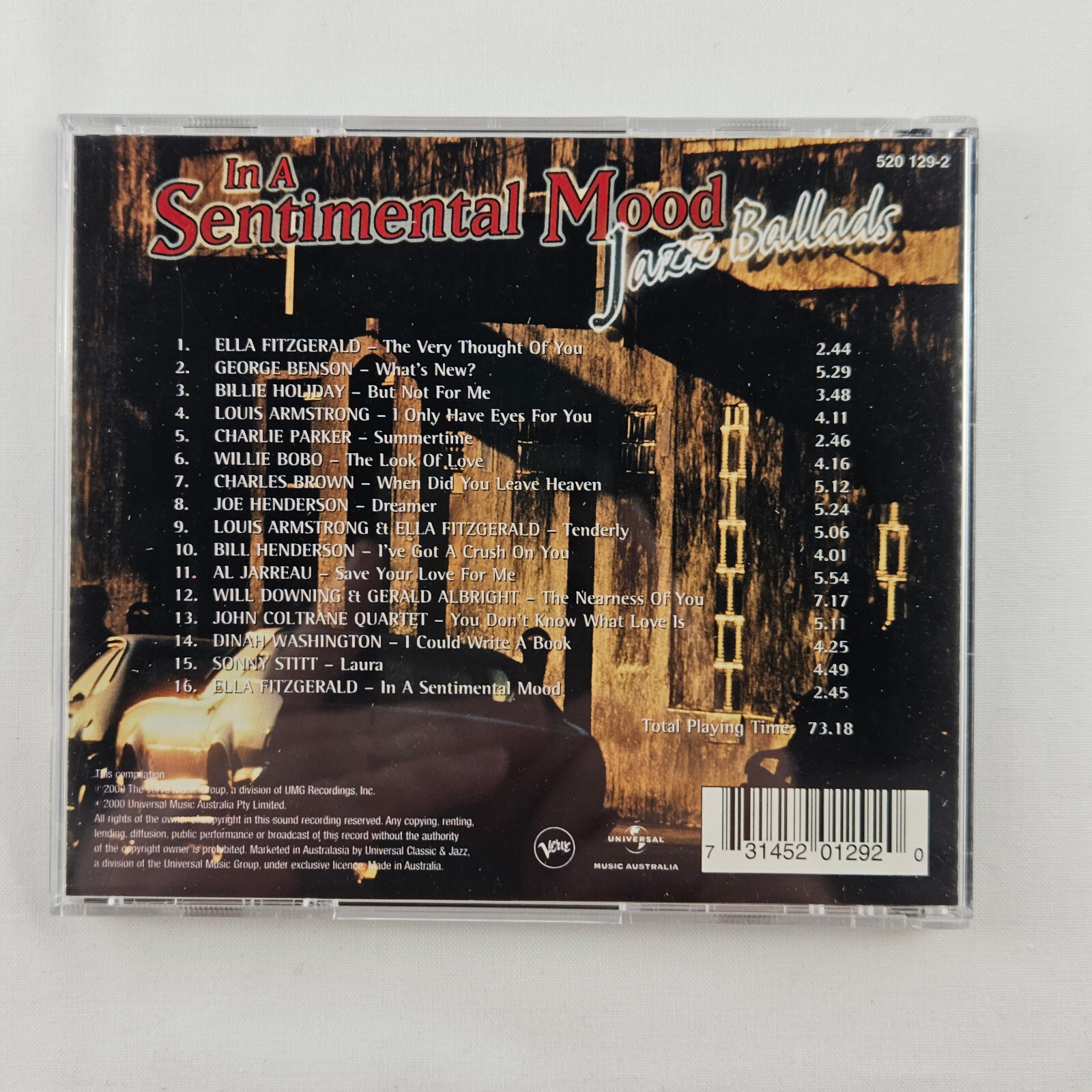 In A Sentimental Mood - Jazz Ballads CD NEW CASE (B43) 731452012920 ...