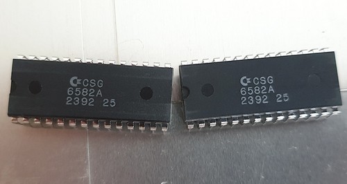 Two Matching NOS CSG 6582A/8580 SID Sound Chips to suit the Commodore ...