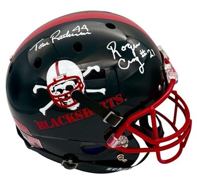 Roger Craig Tom Rathman Signed Nebraska Signed Full Size Helmet Beckett ...