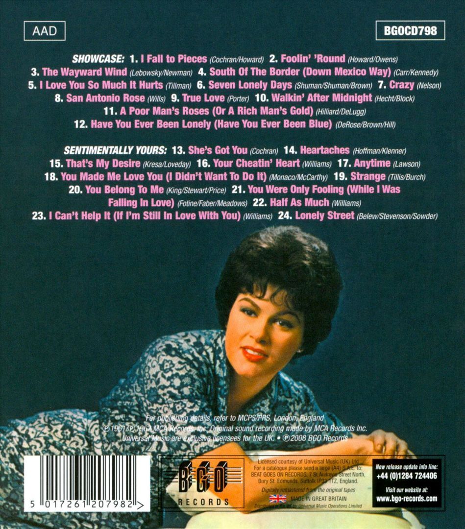 PATSY CLINE SHOWCASE/SENTIMENTALLY YOURS NEW CD 5017261207982| eBay