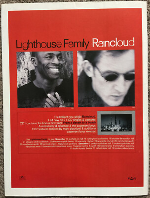 LIGHTHOUSE FAMILY - RAINCLOUD 1997 Full page UK magazine ad | eBay ...