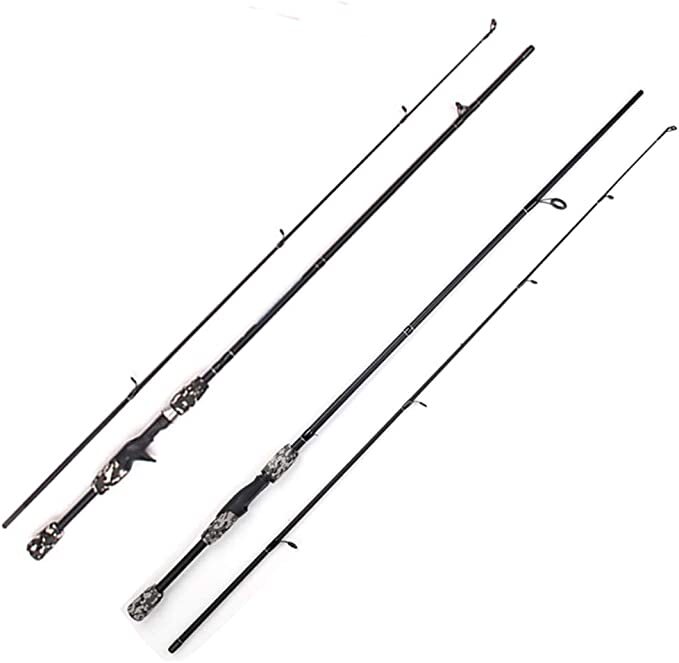 Taigek Fishing "Tiger" Bait Casting Rod 6' 2pc. Black/Gray Camo | eBay