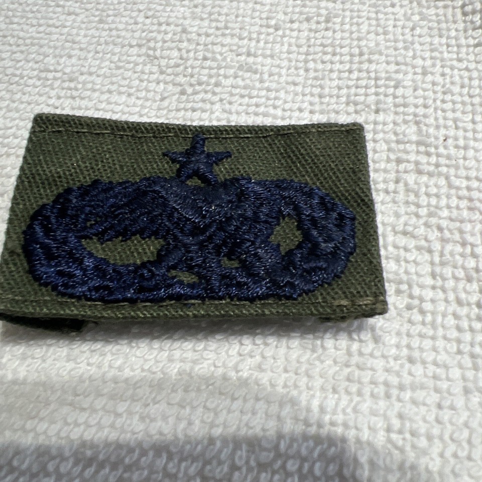 US Air Force Security Police Qualification Collar Patch Star. Lot 162 ...