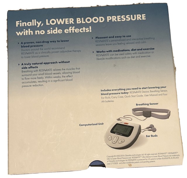 RESPeRATE Ultra Single/RR152 Blood Pressure Lowering Device for sale ...