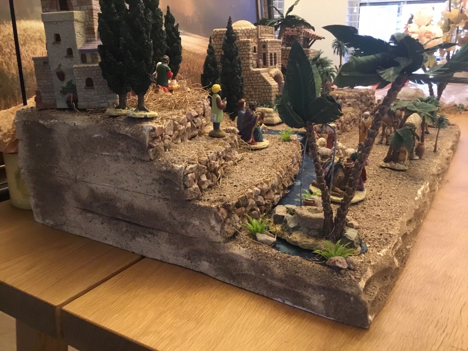 Christmas Village Display Platform For Nativity Dept 56 Little Town Of ...