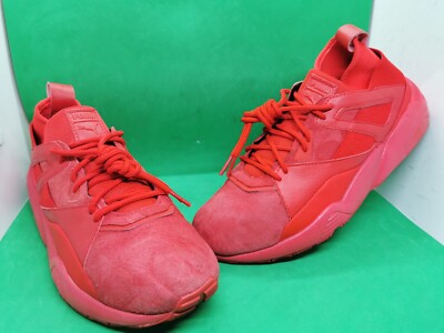 Puma BOG Sock Core Mens Leather Hight Risk Red Trainers Size US 7 | eBay
