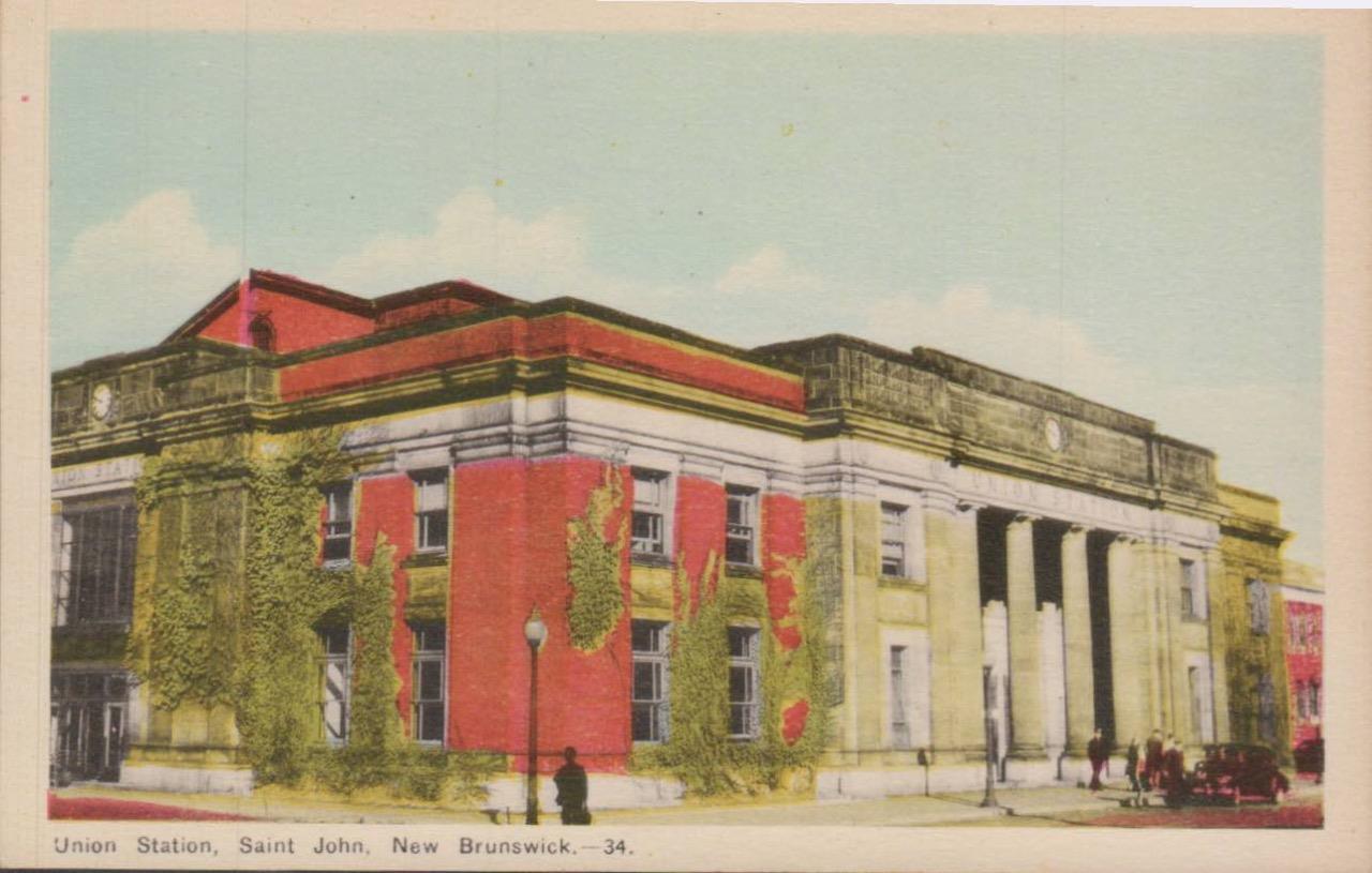 ST. JOHN NB UNION STATION HCPC POSTCARD C1910 REF: DUN 296 | eBay