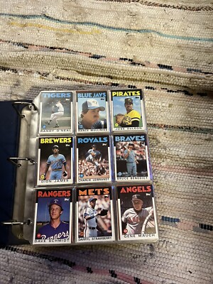 1986 Topps Baseball Card Complete Set 792 cards - Near Mint Condition ...
