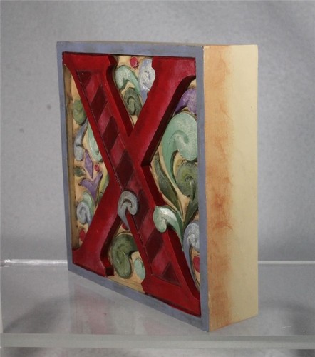 Jim Shore Monogram Block Letter "X" Ready To Sit Or Hang #4013215X New ...