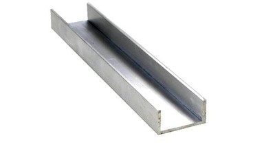 24 Inch Long Aluminum Channel 2" Width x 1" Legs, Sharp Angles, 1/8 ...